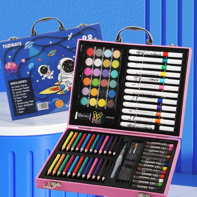 88Pcs Coloring Set Watercolor/Oil Pastels/Colored Pencils/Acrylic ...
