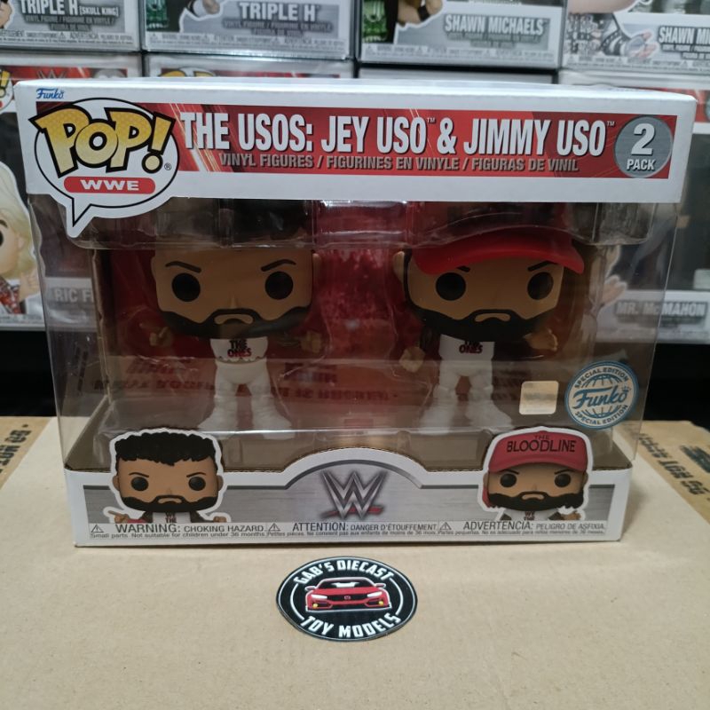 Funko POP! 2pack WWE The Usos Jey Uso and Jimmy Uso Special Edition ...