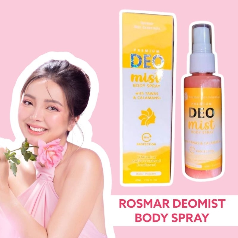 ROSMAR Premium Deo Mist Body Spray (YELLOW PACKAGING) | Shopee Philippines