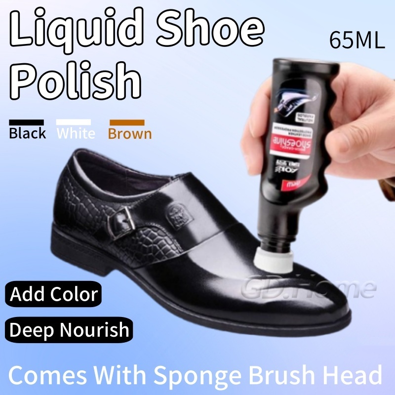 65ML Premium Liquid Shoe Polish Wax Leather Shoe Polish Leather ...