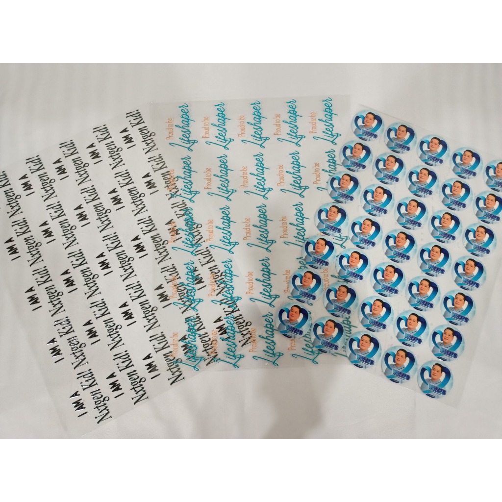 PERSONALIZED A3 SIZE UV DTF PRINT STICKERS/QUALITY STICKERS/WATERPROOF ...