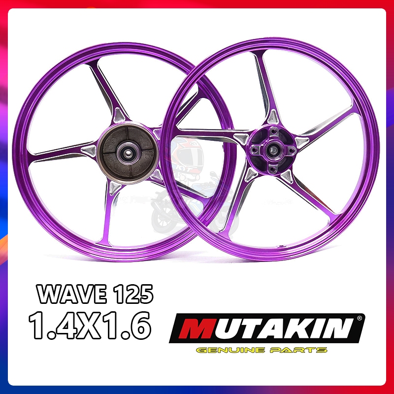【Purper 】MUTAKIN CNC MAGS Front Disc 4holes Rear Drum brake For Honda ...