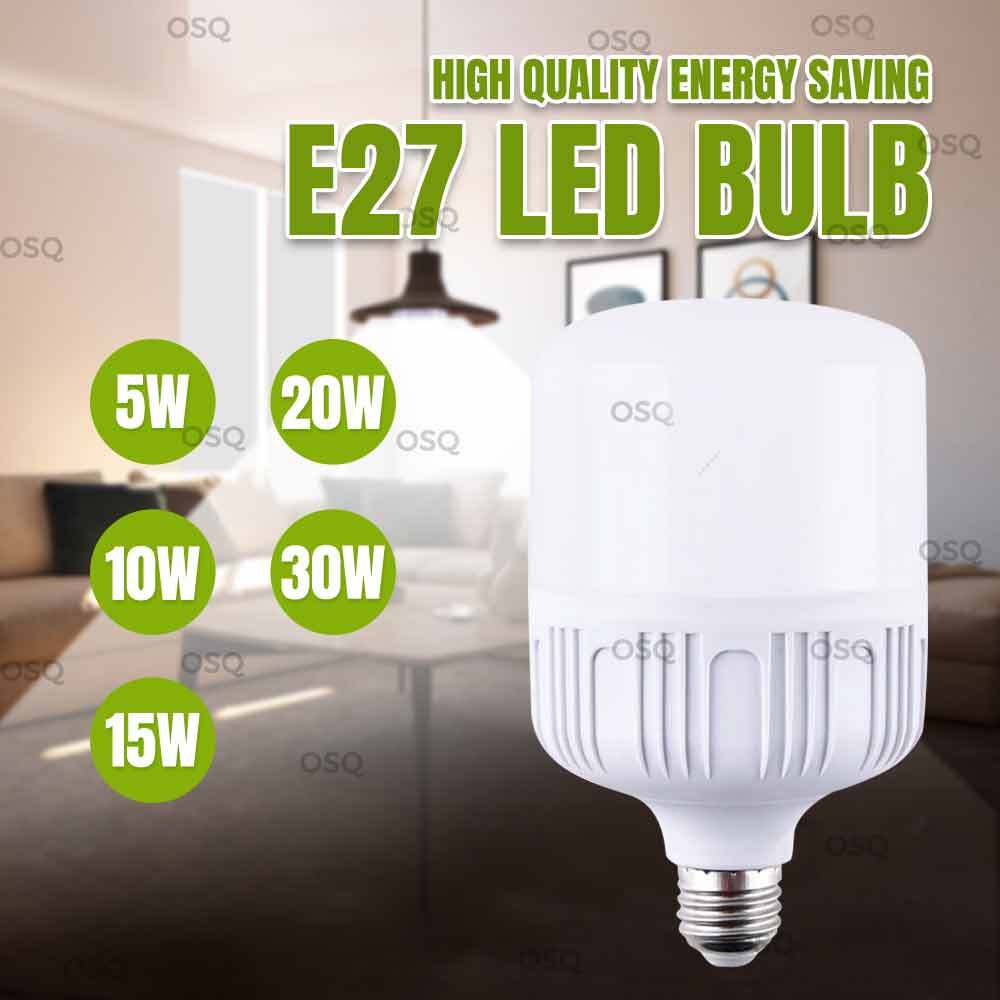 OSQ 5w/10w/15w/20w/30w High Quality Energy Saving E27 220V LED Bulb Daylight Color | Shopee ...