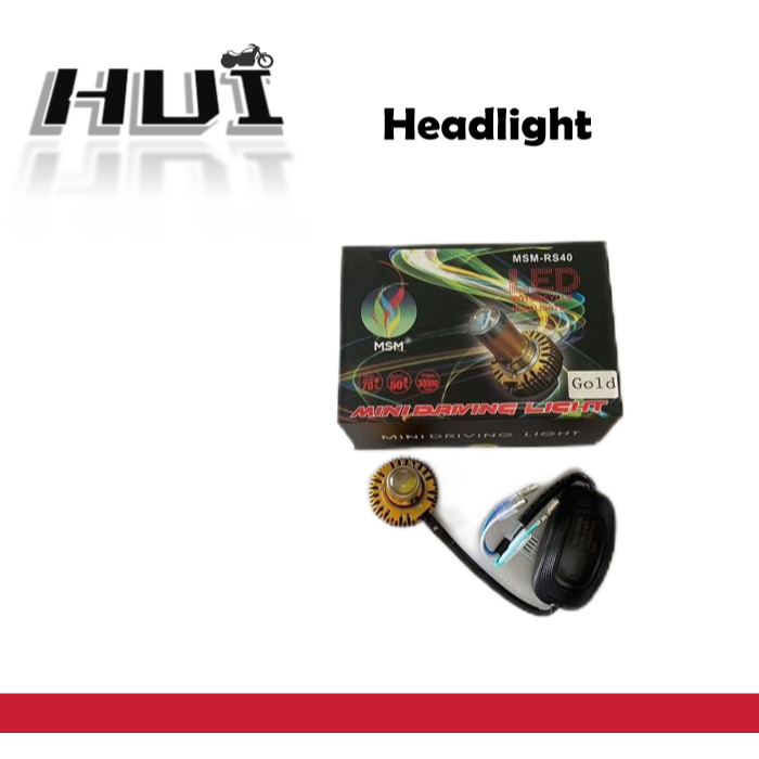 MSM motorcycle Tri led 3led headlight all weather 45W⚠️high/white@low ...