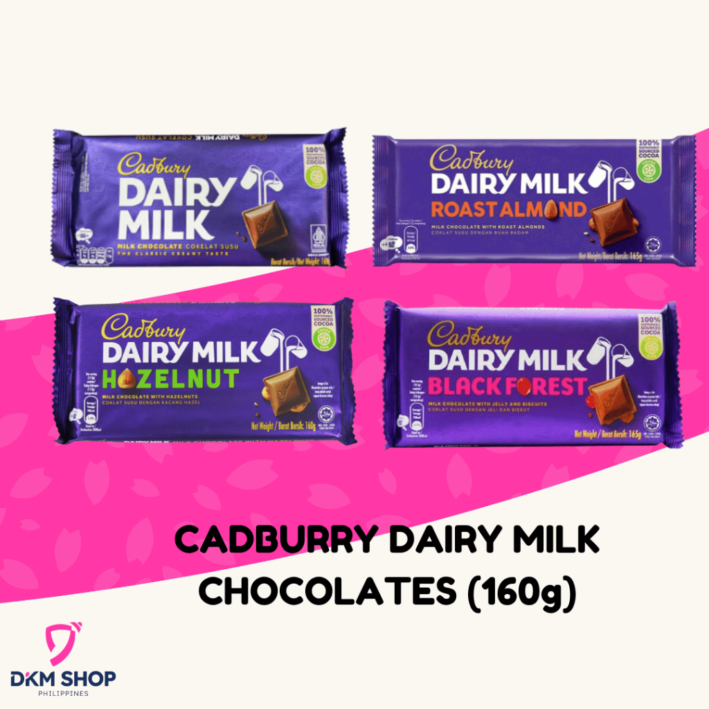 CADBURY DAIRY MILK CHOCOLATE (160g) | Shopee Philippines