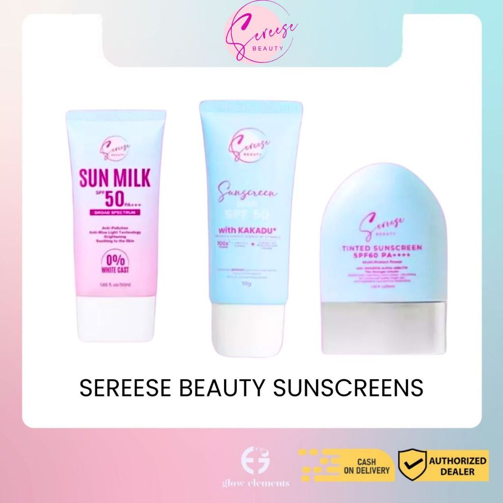 SEREESE BEAUTY Kakadu Sunscreen with SPF50 Sunmilk Sereese Tinted ...