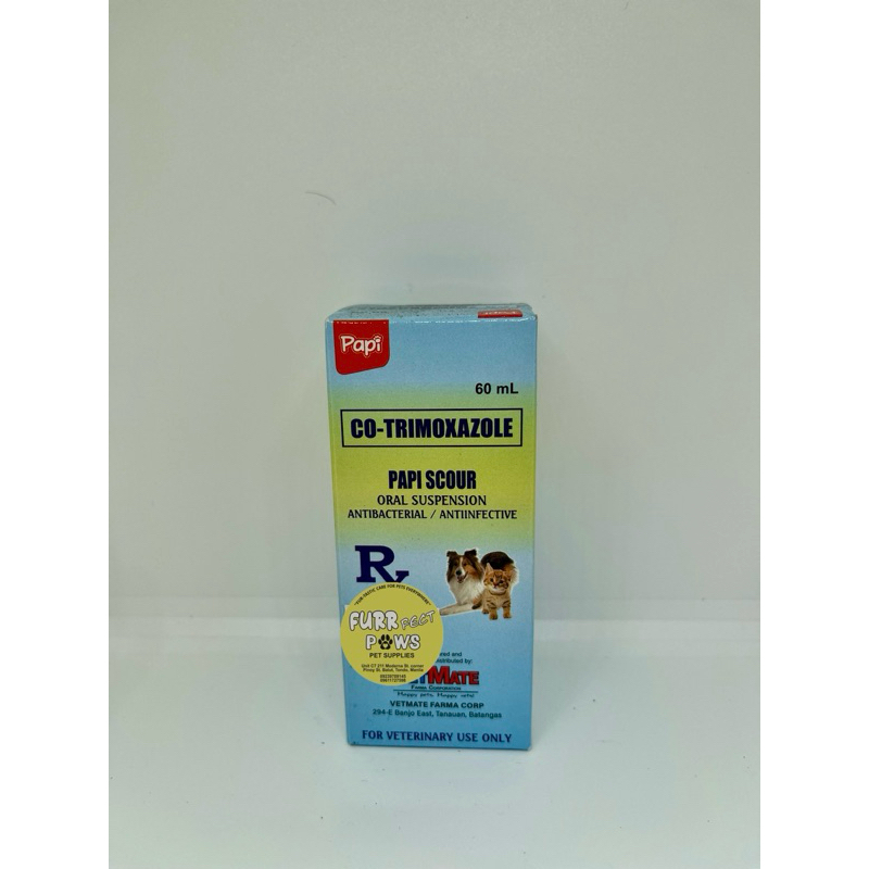 Papi Scour Co-Trimoxazole Oral Suspension Antibacterial 60ml | Shopee ...