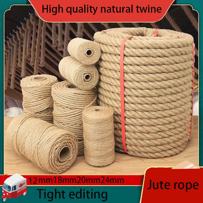 50meter Jute String Twine rope wrapped with sisal rope instead of cat ...