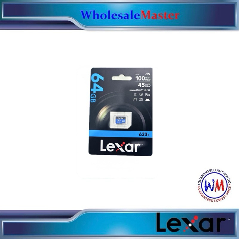 Lexar® High-Performance 633x micro SD 64GB LMS0633064G-BNNNG | Shopee Philippines