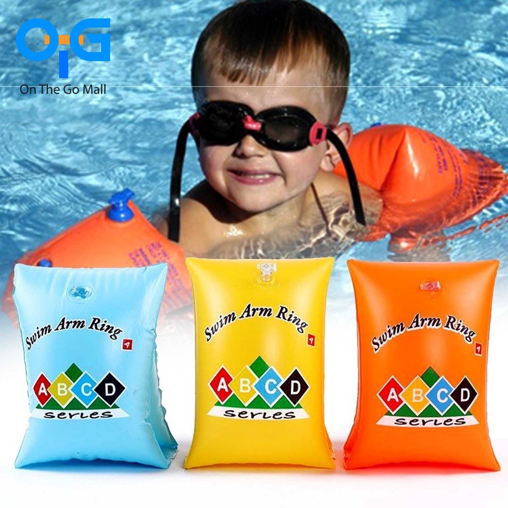 1 Pair Inflatable Safety Swim Arm Ring Floater for Kids | Shopee ...