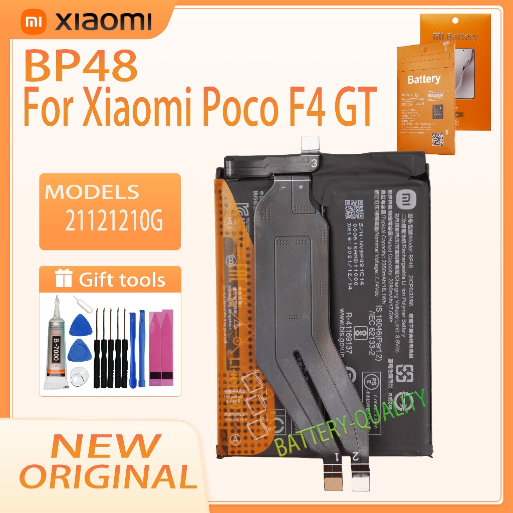 Original BP48 For Xiaomi Poco F4 GT Replacement Batteries+Free Tools ...