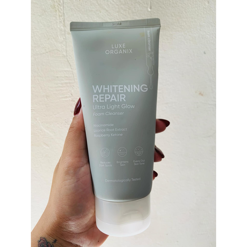 LUXE ORGANIX Whitening Repair Ultralight Glow Foam Cleanser 150g | Shopee Philippines