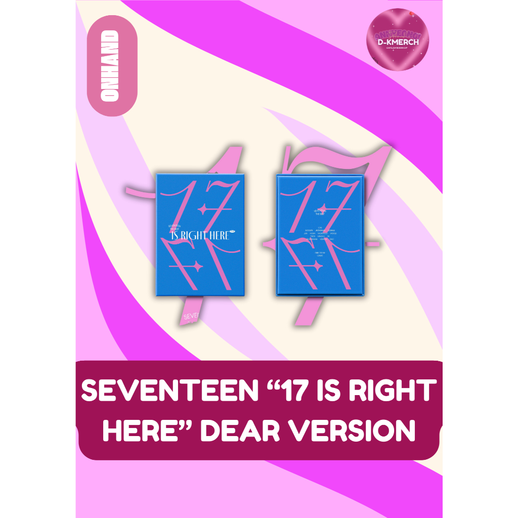 SEVENTEEN - [17 IS RIGHT HERE] SEVENTEEN The Best Album DEAR Version (RANDOM MEMBER) | Shopee ...