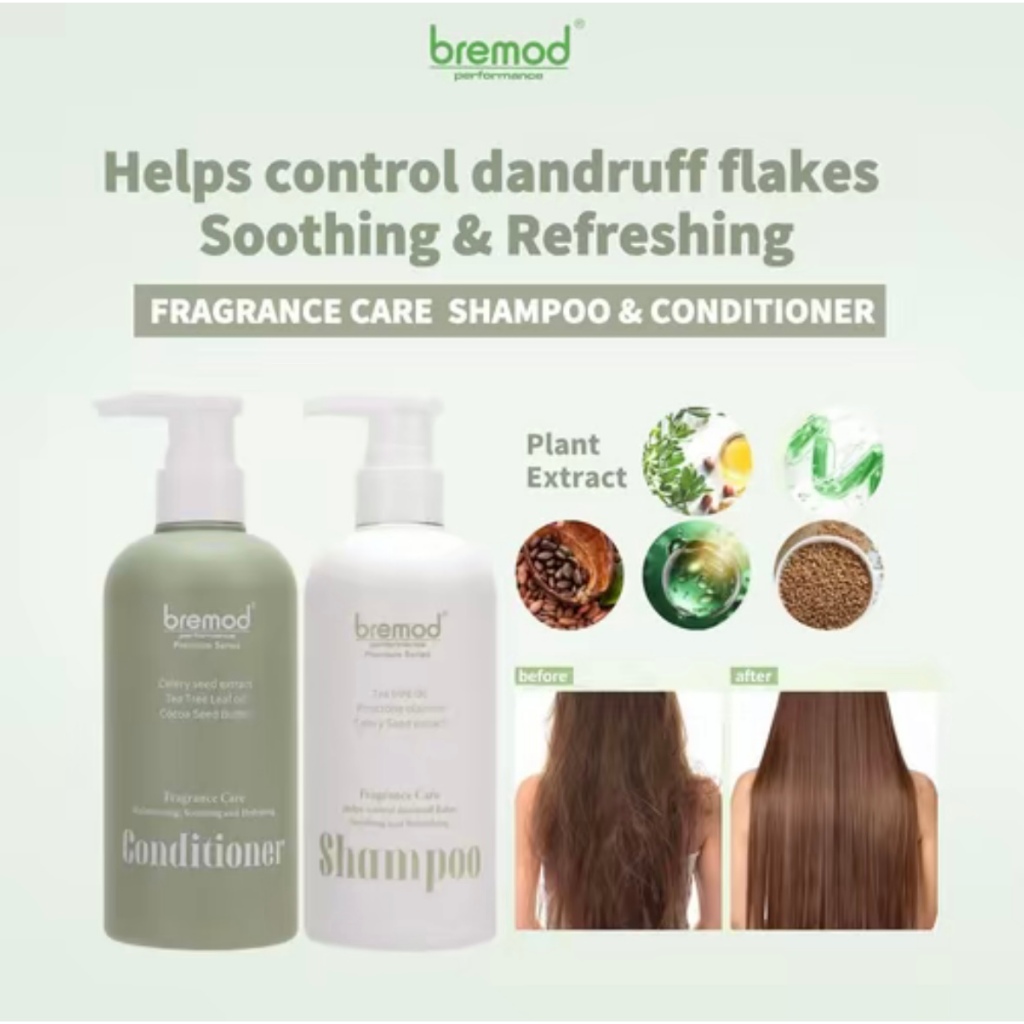 Bremod Premium Fragrance Shampoo & Conditioner Soothing Refreshing Care ...