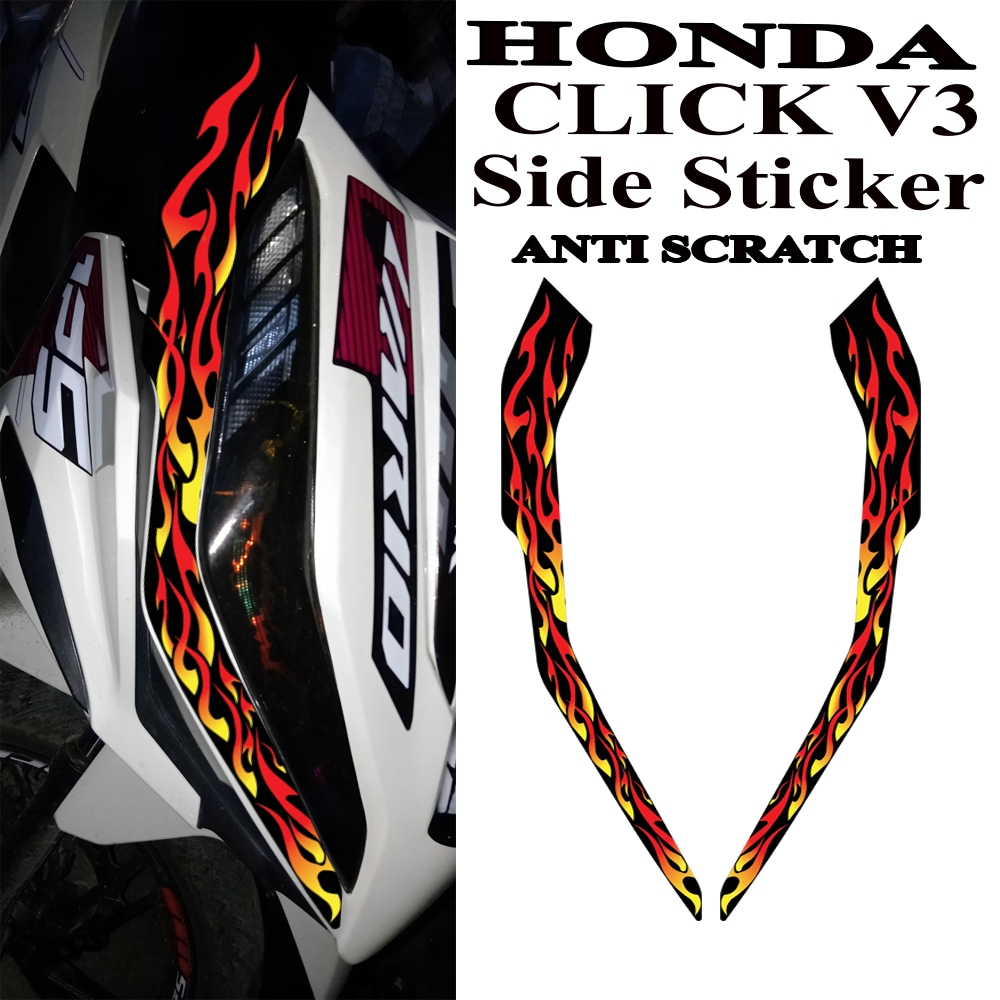 HONDA CLICK V3 SIDE DECALS STICKER/CLICK V3 STICKER/CLICK V3 ACESSORIES ...