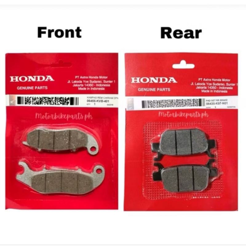Honda Genuine Parts ADV Brake Pad set 150/160 ABS | Shopee Philippines