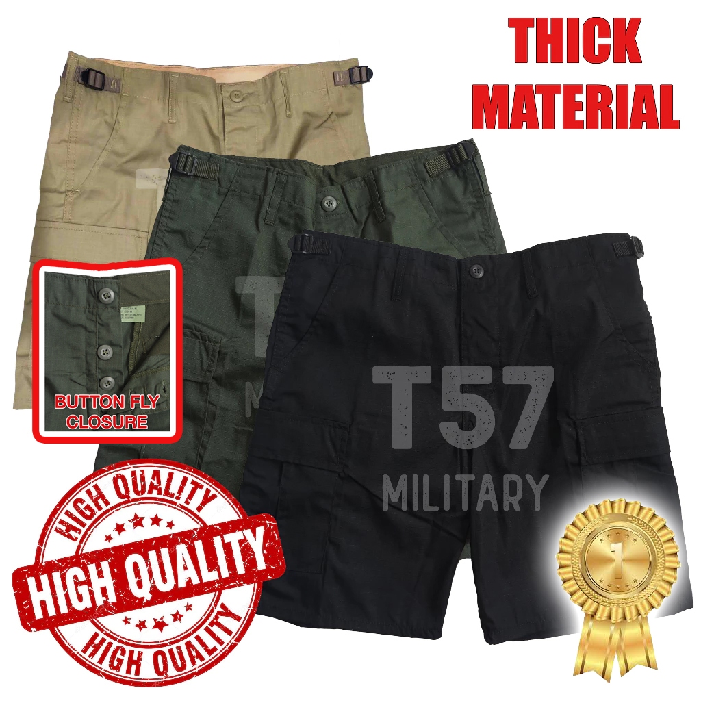 6 Pocket Shorts High Quality Thick Material (Plain Pattern) | Shopee ...