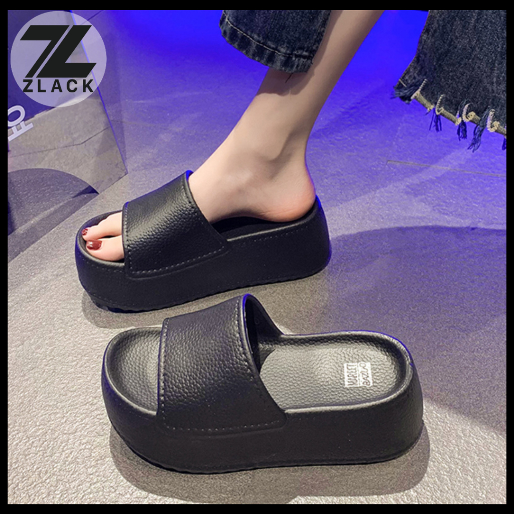 【𝐙𝐋𝐀𝐂𝐊】Closs Korean Summer New Fashionable Thick Sole Wedge Sandals For ...