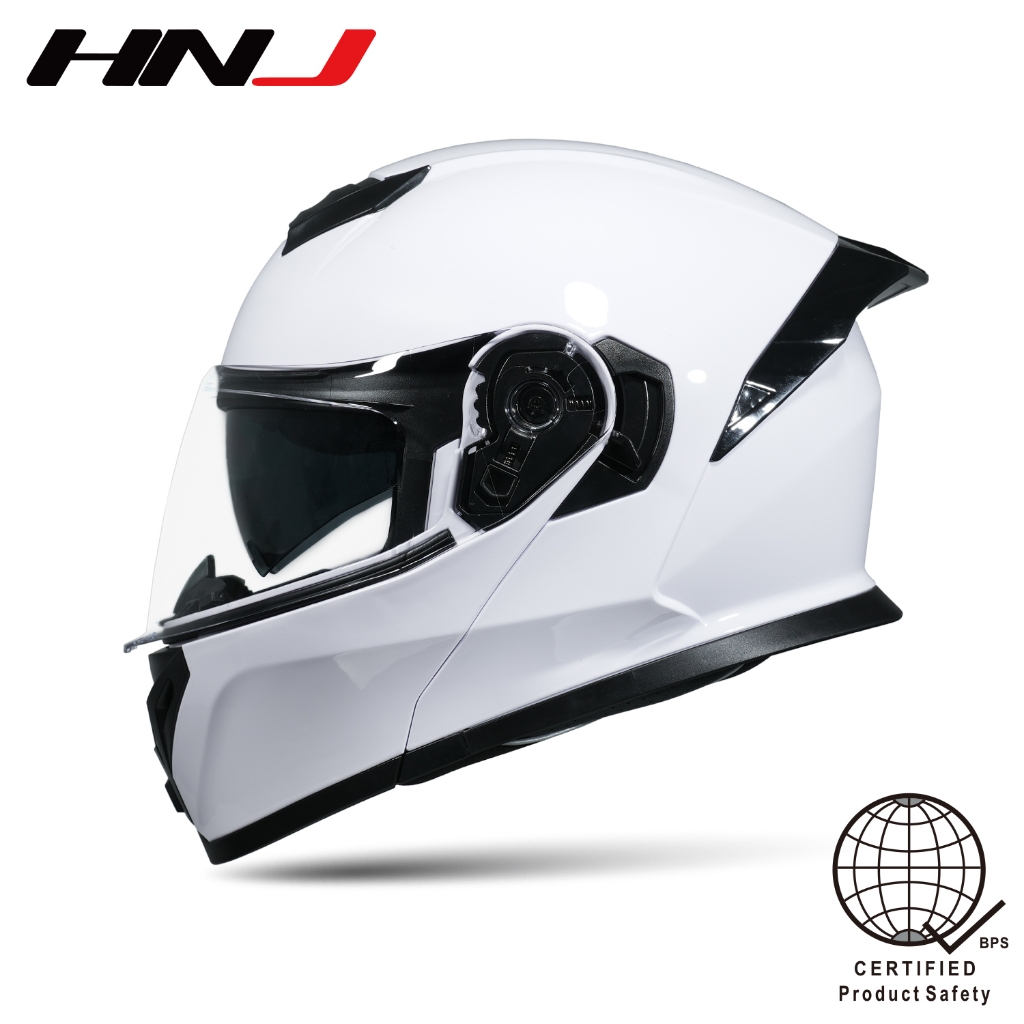 HNJ YM-617 Modular Helmet Full Face for Motorcycle Dual Visor man and ...