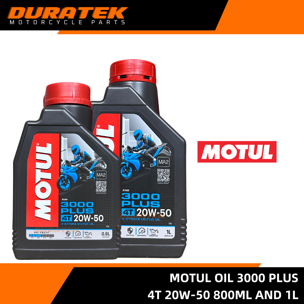 MOTUL OIL 3000 PLUS 4T 20W-50 800ml AND 1L | Shopee Philippines