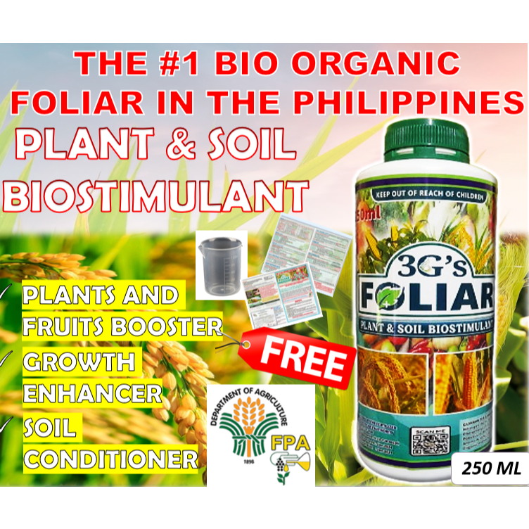 3Gs FOLIAR SOIL AND PLANT BIOSTIMULANT ALL IN ONE SUPER FOLIAR BIO ...