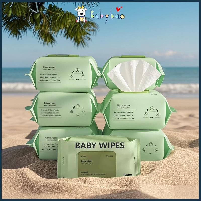 Organic Baby Wipes 100pcs Pack Baby Wipes Sale Free Shipping 99% Water ...