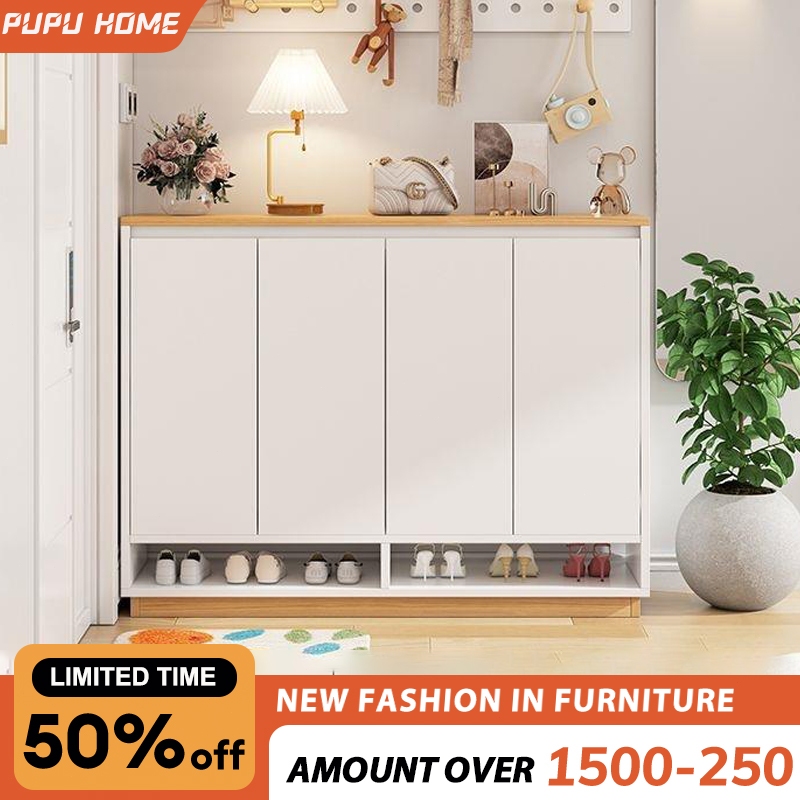 Shoe Cabinet Modern Multi-layer Storage Entrance Organizers With Doors | Shopee Philippines