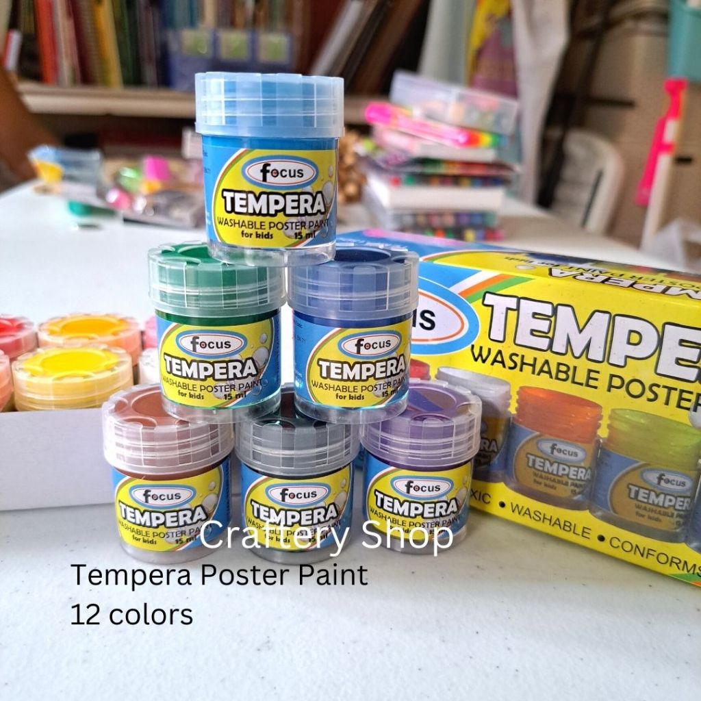 Focus Tempera Poster Paint PER BOTTLE | Shopee Philippines