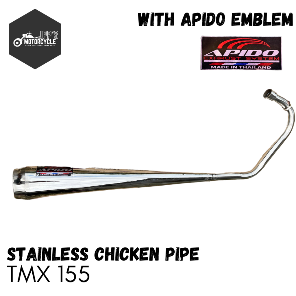 Stainless Chicken Pipe for TMX 155 (TATAK APIDO) | Shopee Philippines