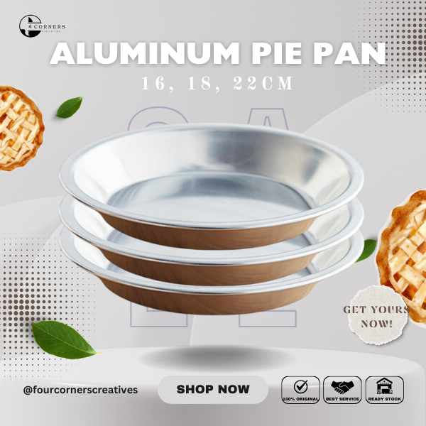 Baking Pan Royal Crown Aluminum– Durable & Thick for Buko Pie, Egg Pie ...