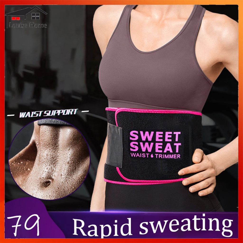 Sweat Adjustable Premium Waist Trimmer Abdominal Band Belt Stomach ...
