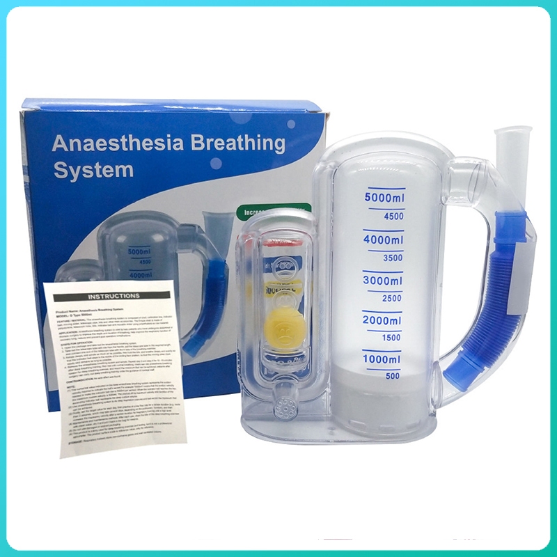 Incentive Spirometer 5000ml Deep Breathing Exerciser Lung Trainner Deep ...