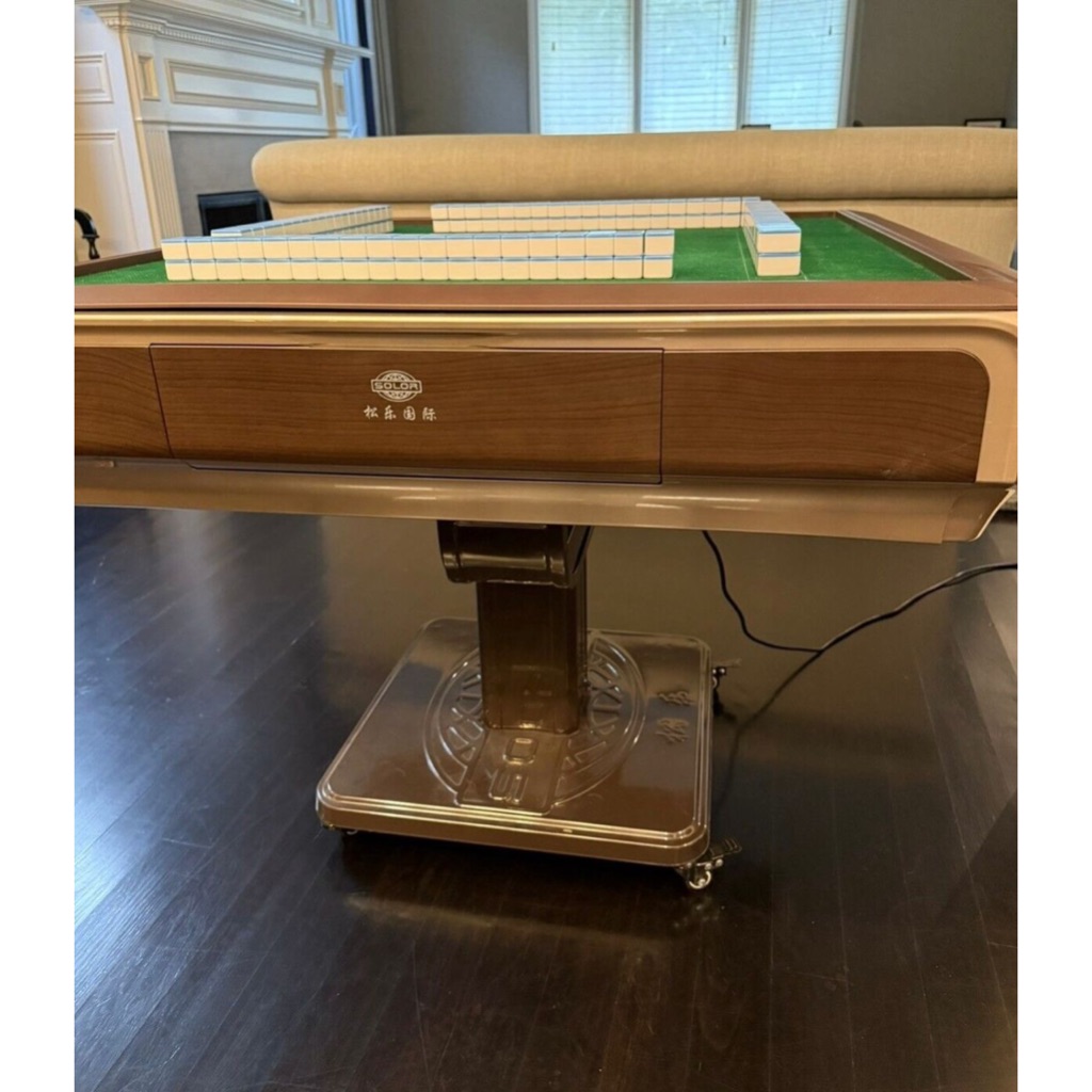 Automatic Mahjong Table White Folding Table W/ 36mm Numbered Ameican ...