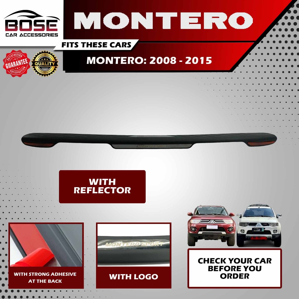 Mitsubishi Montero Sports 2008-2015 / 2016 -2019 / 2020-Onwards Rear ...