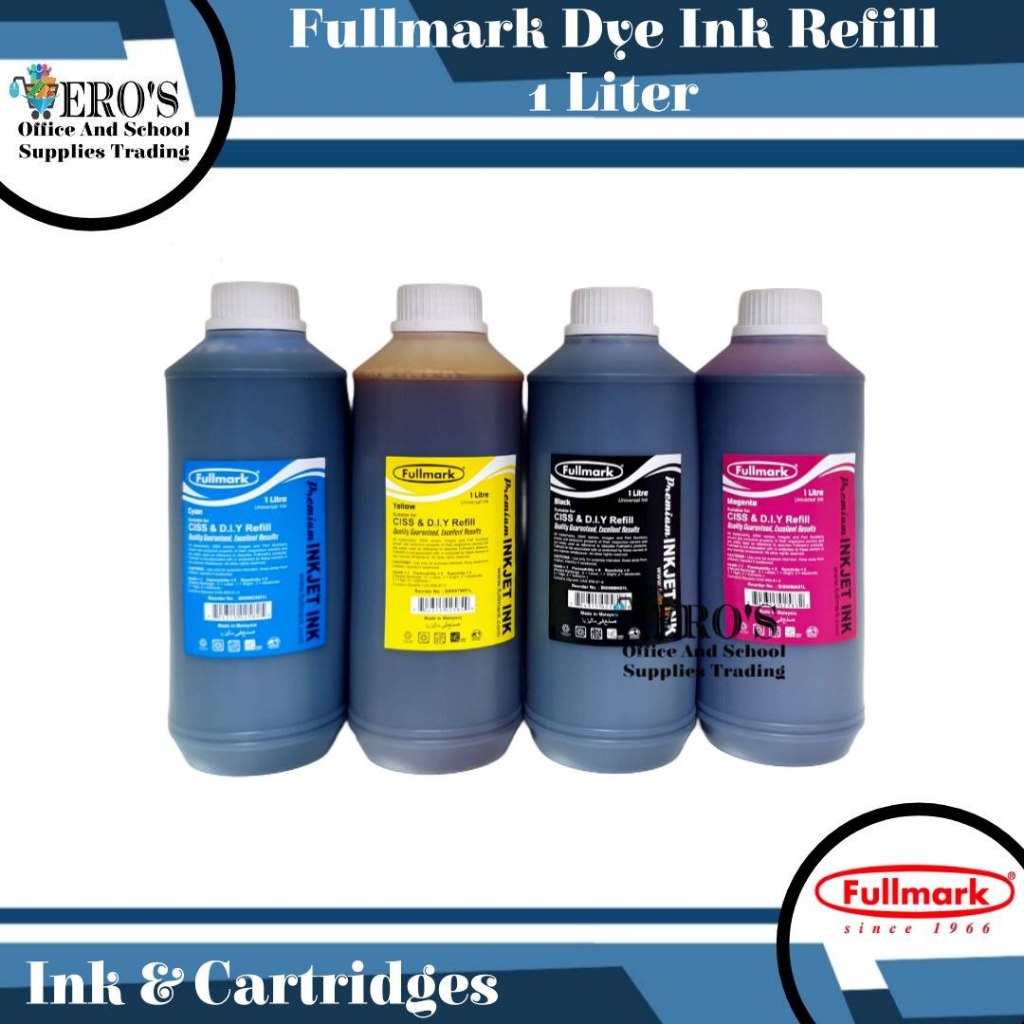 Fullmark Inkjet Dye Ink Universal Ink Refill (1 liter) | Shopee Philippines