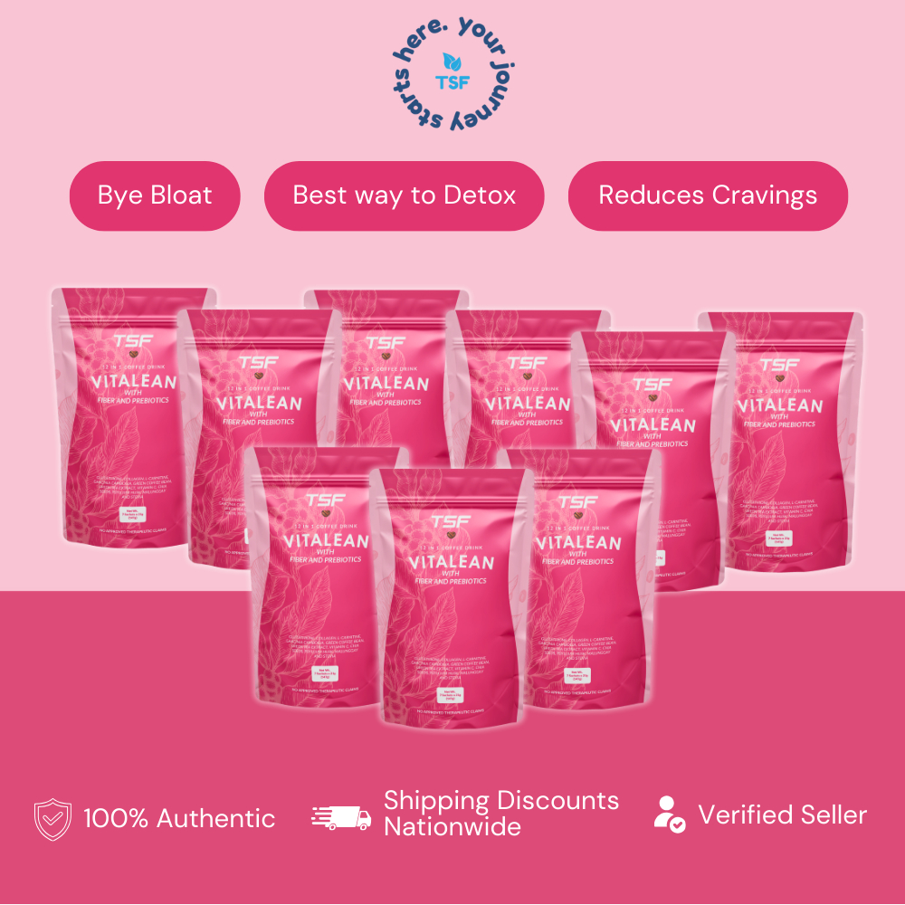 TSF Vitalean Coffee - 9 Pouches | 12-in-1 Weight Management Coffee with ...