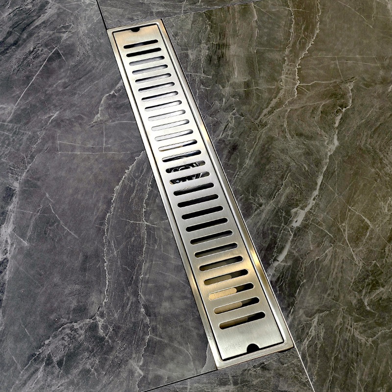 Bathroom floor drain stainless steel floor drain bathroom drainage long ...