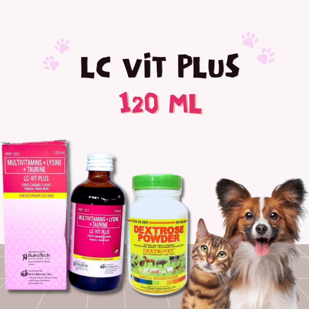 [FCR AGRIVET] LC Vit PLUS Syrup Multivitamins w/ Taurine for Cats 120ml ...