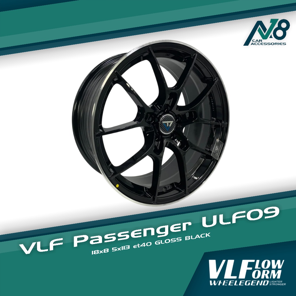 VLF ULF 09 18x8 5x113 et40 Gloss Black Genuine | Shopee Philippines