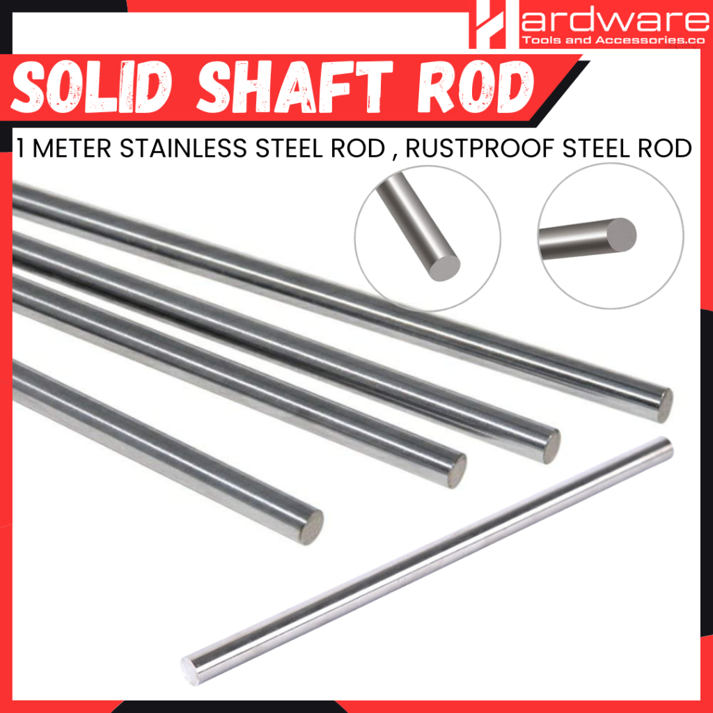 5PCS Stainless Steel 304 Shafting Solid Round Bar 1/8", 3/16", 1/4 ...
