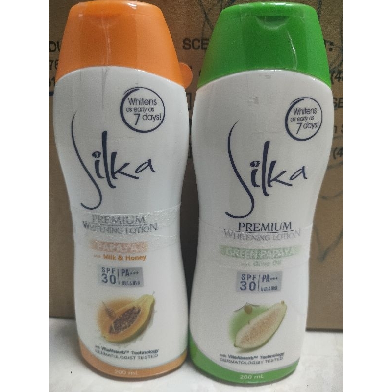 Silka Premium whitening lotion papaya SPF30 PA+++ 200ML | Shopee ...