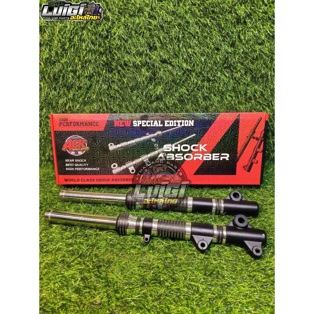 HONDA CLICK 125 / CLICK 150 / BEAT FI AEK LIGHTEN FRONT SHOCK ASSEMBLY BLACK SERIES UNIVERSAL ...