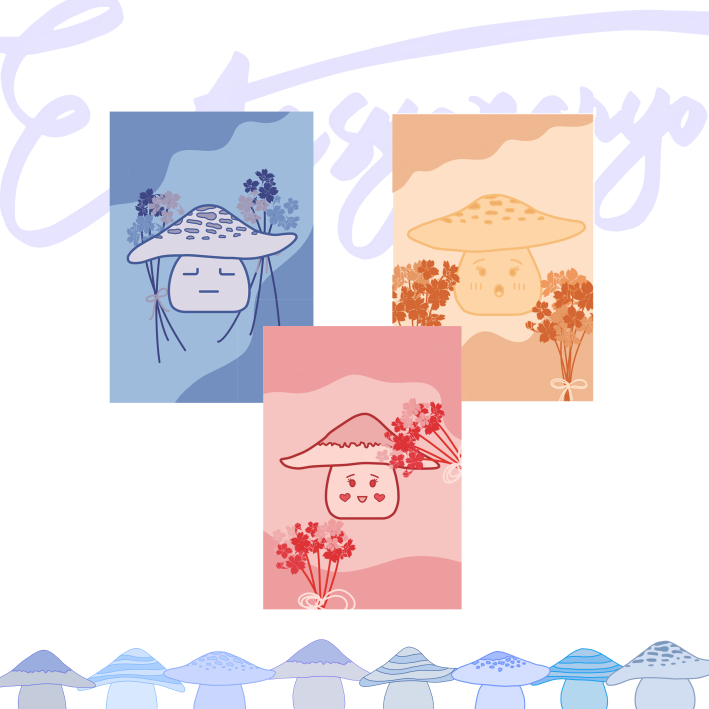 Mushroom Emoji Garden Stickers for Journal | Shopee Philippines