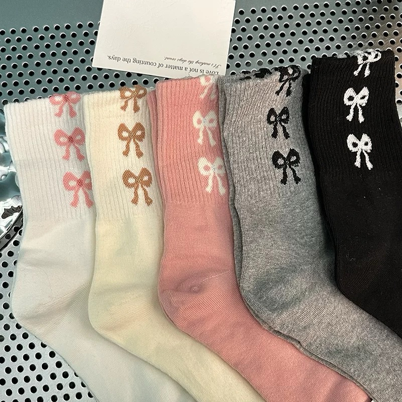 Korean Socks • Cute Ribbons Iconic Socks | Shopee Philippines