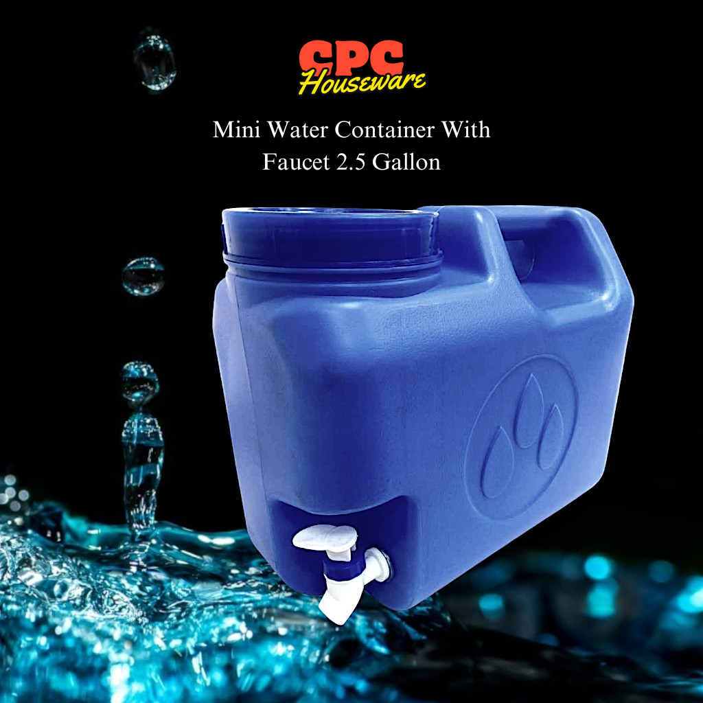 Mini Water Container With Faucet 2.5 Gallon/Water Container for Mineral ...