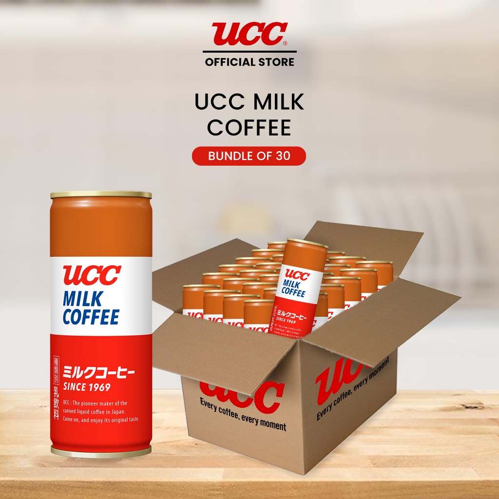 UCC Milk Coffee 250ml Bundle of 30 | Shopee Philippines