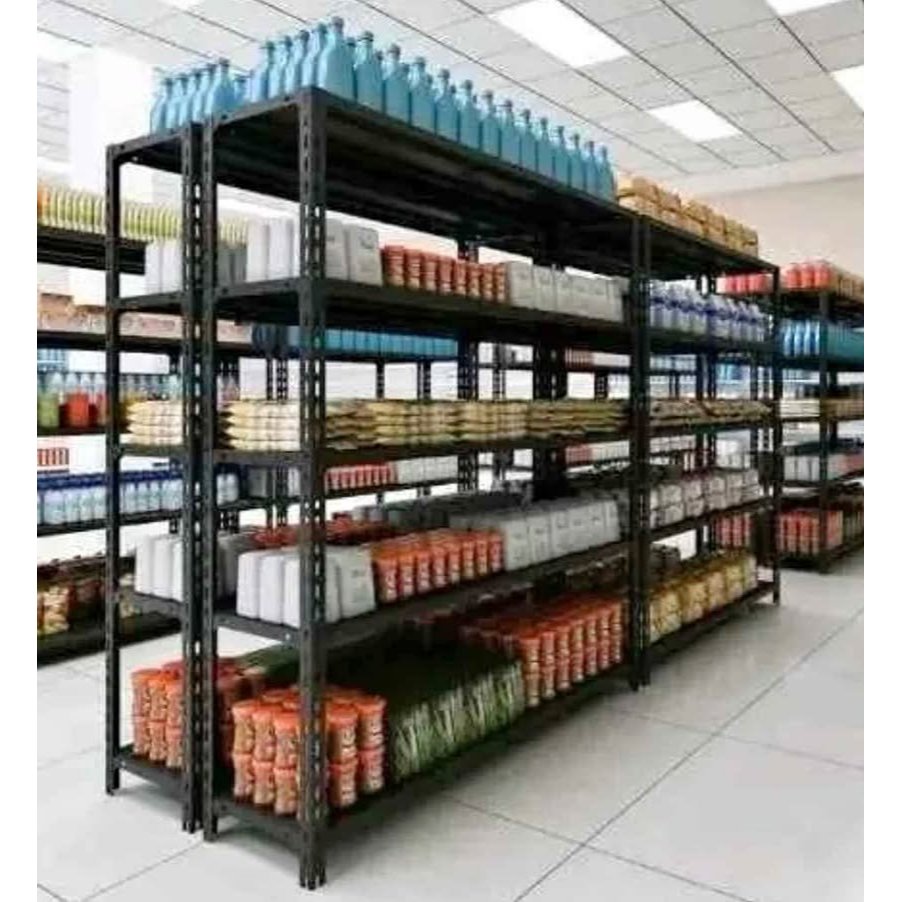 5 Layer Storage Rack with Laminated Shelves Wood (Boltless) | Shopee ...