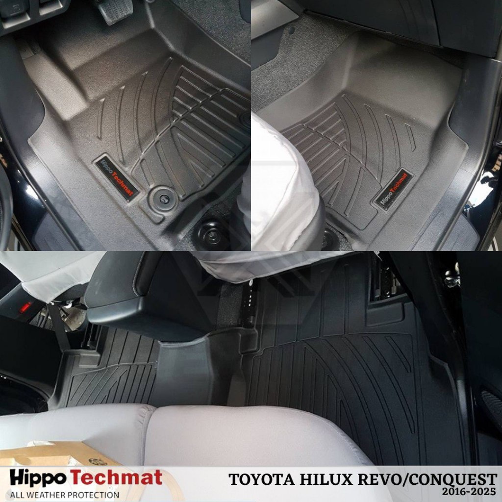 TOYOTA HILUX REVO/ CONQUEST 2016-2025 HIPPO TECHMAT PRO DEEP DISH CAR ...