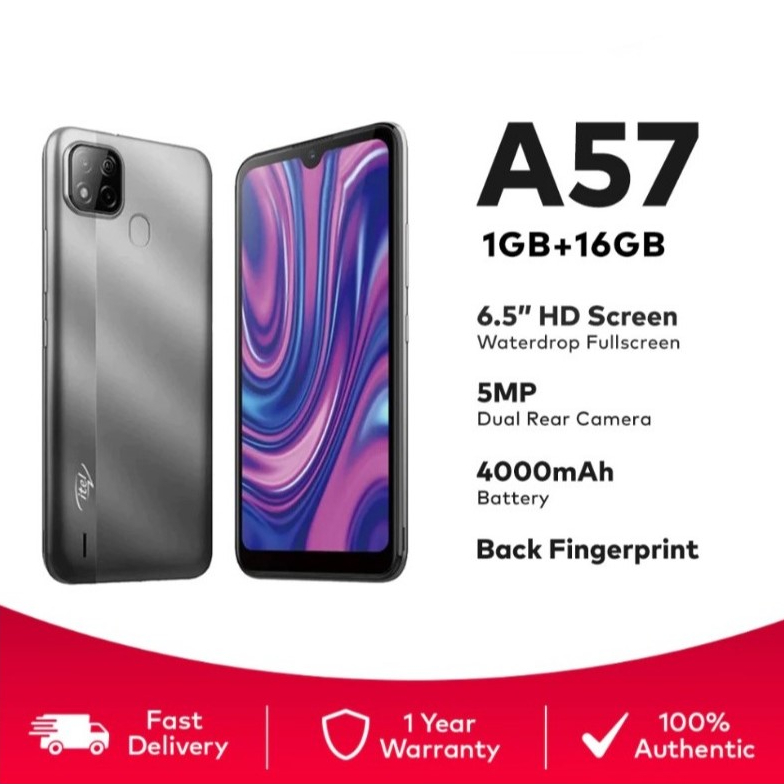 itel A57 w/ Fingerprint Unlock (1GB+16GB) // (2GB+32GB) | Shopee ...
