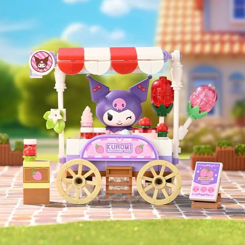 Sanrio Strawberry Town Series Tour Train Assembly Toy Building Blocks ...